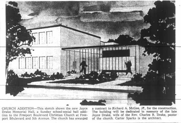 Joyce Drake Memorial Hall : 1960 : The Carter Sparks Archive